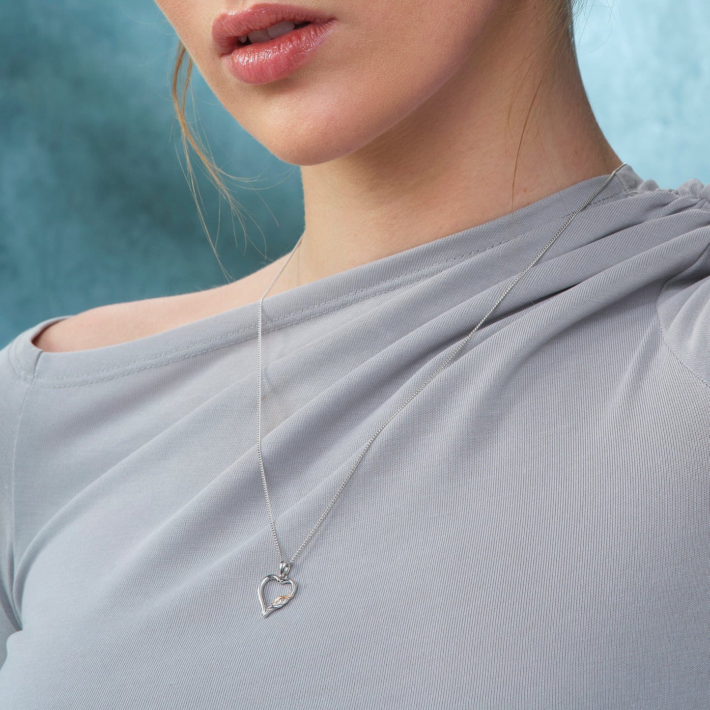Past Present Future Heart Silver Pendant – Clogau