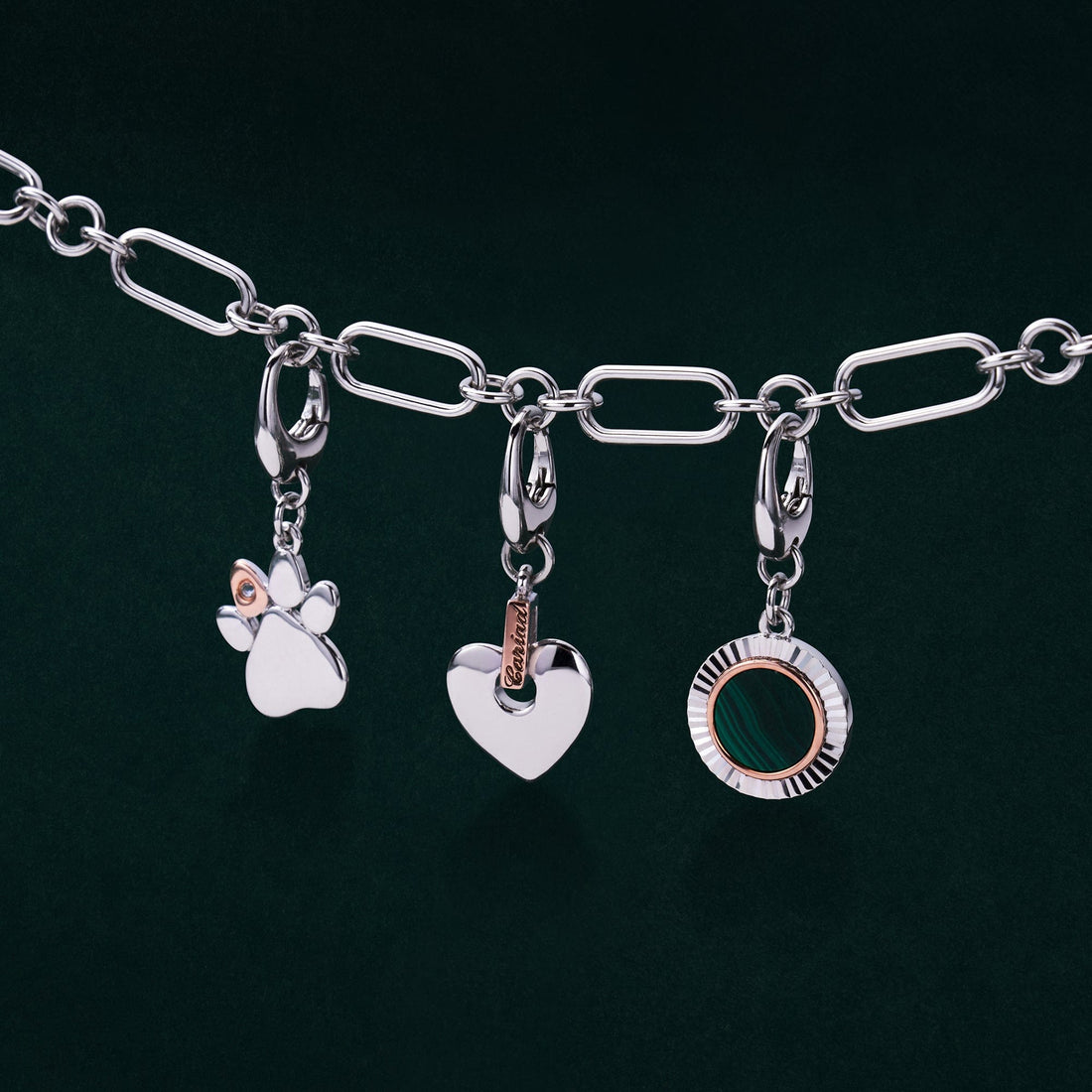 Insignia Sterling Silver Cariad® Charm – Clogau