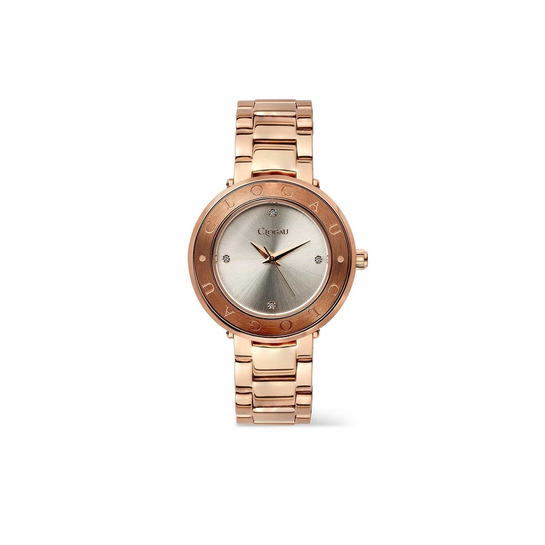 Alaw Rose Gold-Tone and Diamond Watch – Clogau