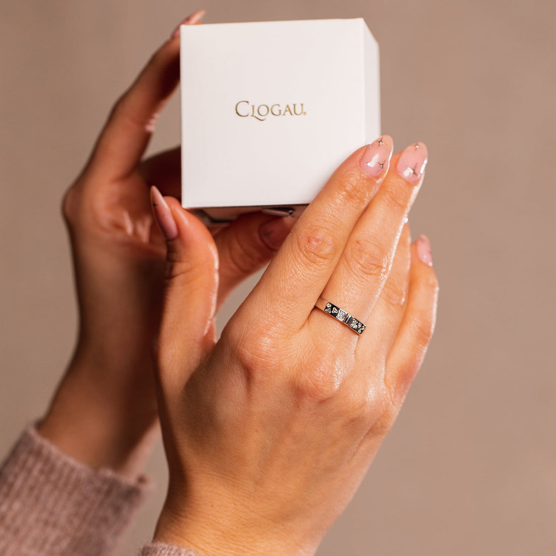 Cariad® Sterling Silver Sparkle Ring with Topaz – Clogau